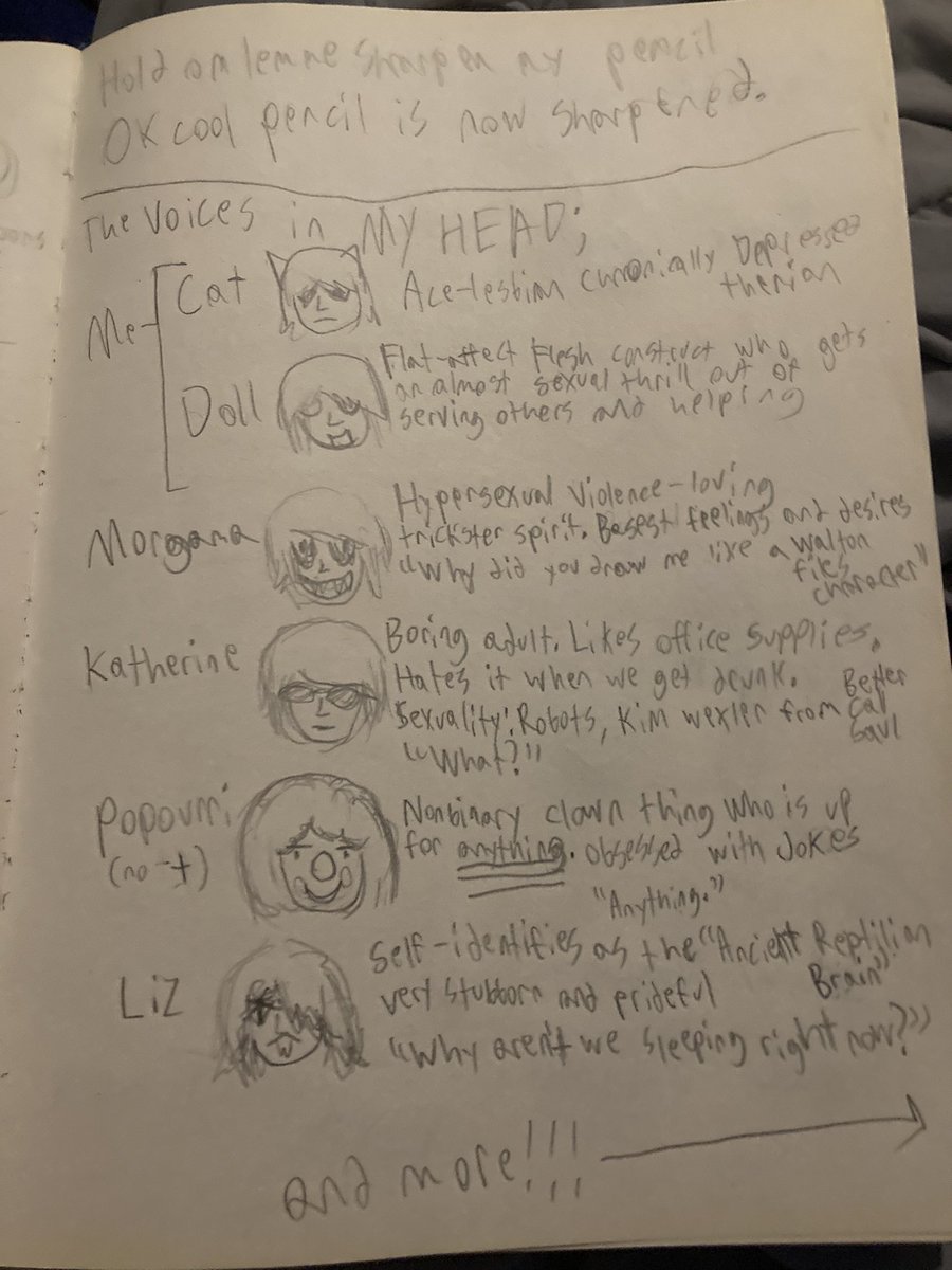 Gina, “Blazed and Gearpilled” on Twitter: "sketch diary of a schizophrenic stray cat (2/2)"