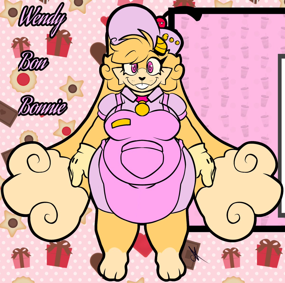 Temmie( commissions finished 2/4) ☕🎉 on Twitter: "She's here! The motherly shaped rabbit ref sheet"