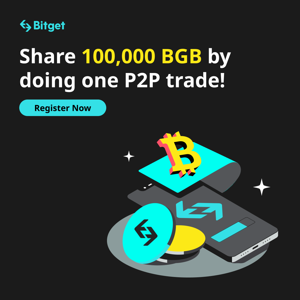 Bitget on Twitter: "🎁 Share 100,000 $BGB by doing one P2P trade! ⏰ July 18, 2023, 10 AM – July ...