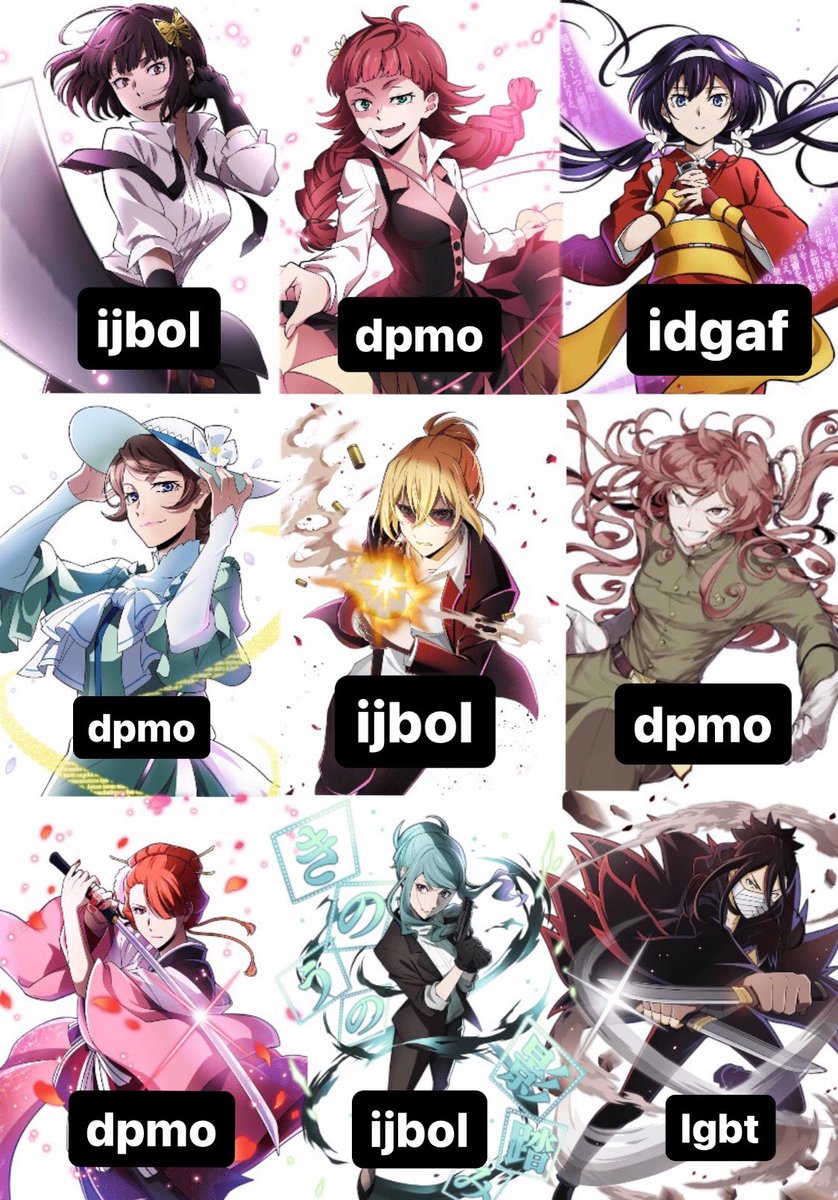 jo on Twitter: "hopping on the trend but with bsd girls"