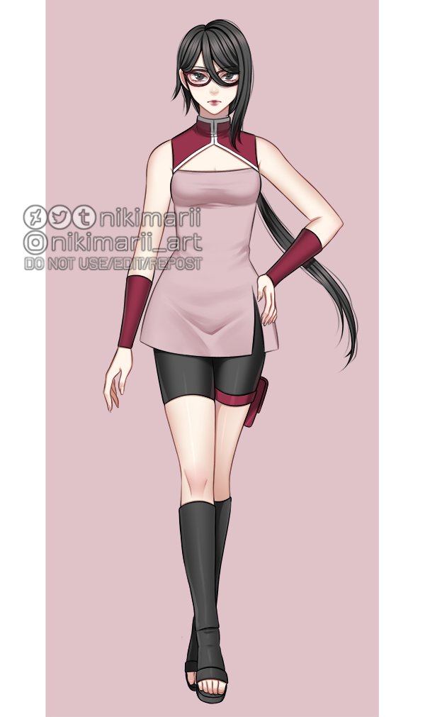 Niki | Comms are OPEN on Twitter: "Since Sarada's getting an official TS design soon, I wanted ...