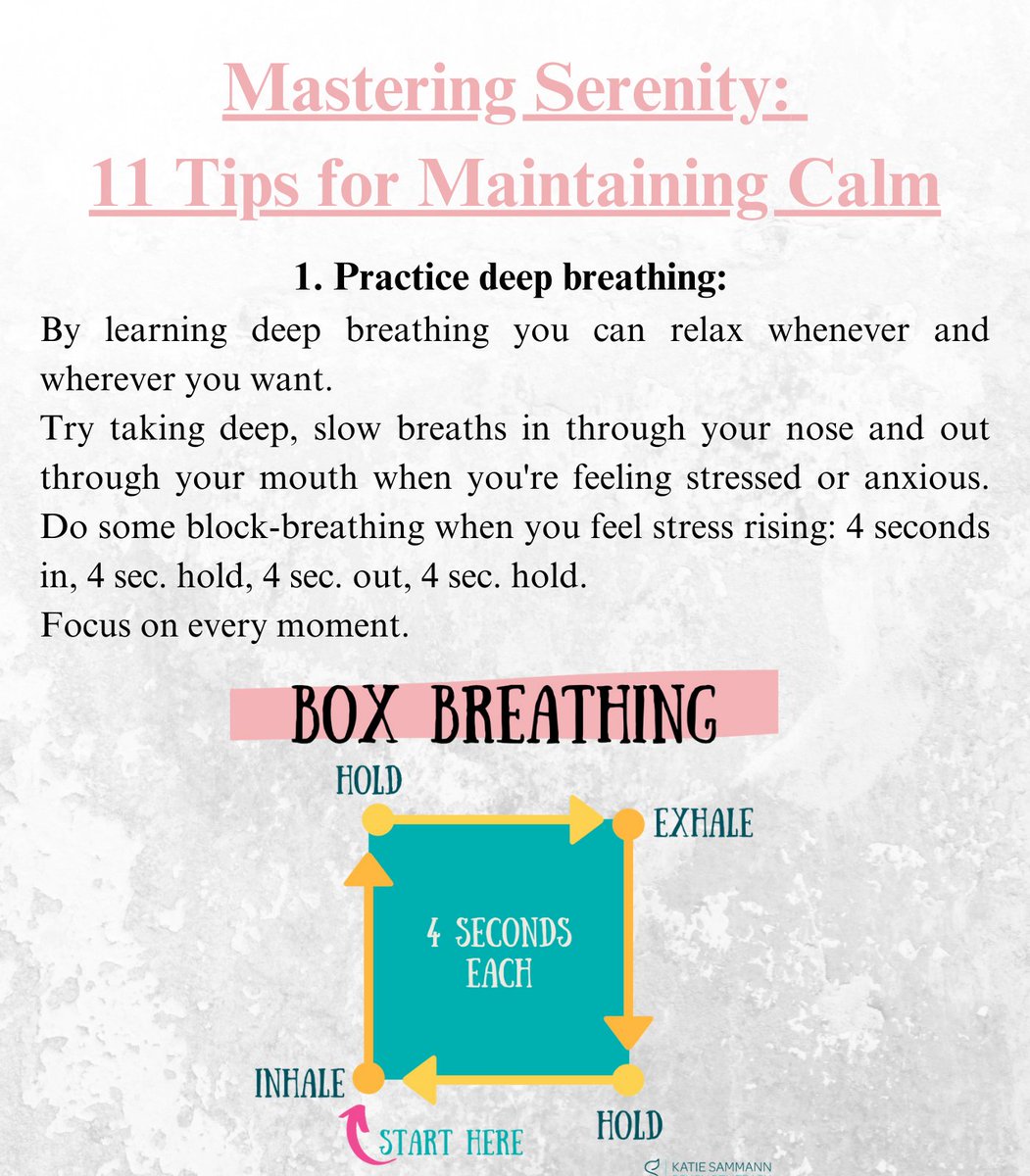 Mastering Serenity: 11 tips for maintaining calm. (1/6) - المسلسل من ...