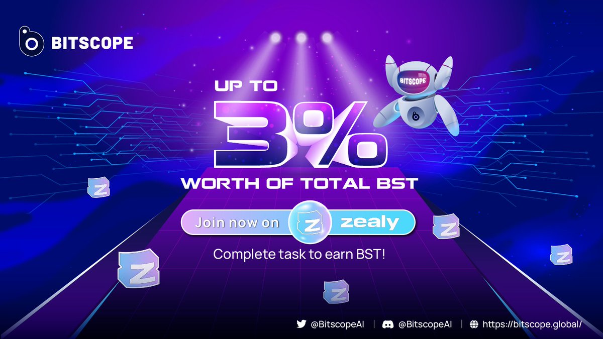 BitScope on Twitter: "🎉Calling all BitScopers! ⏱️Our vibrant community on @zealy_io still is ...