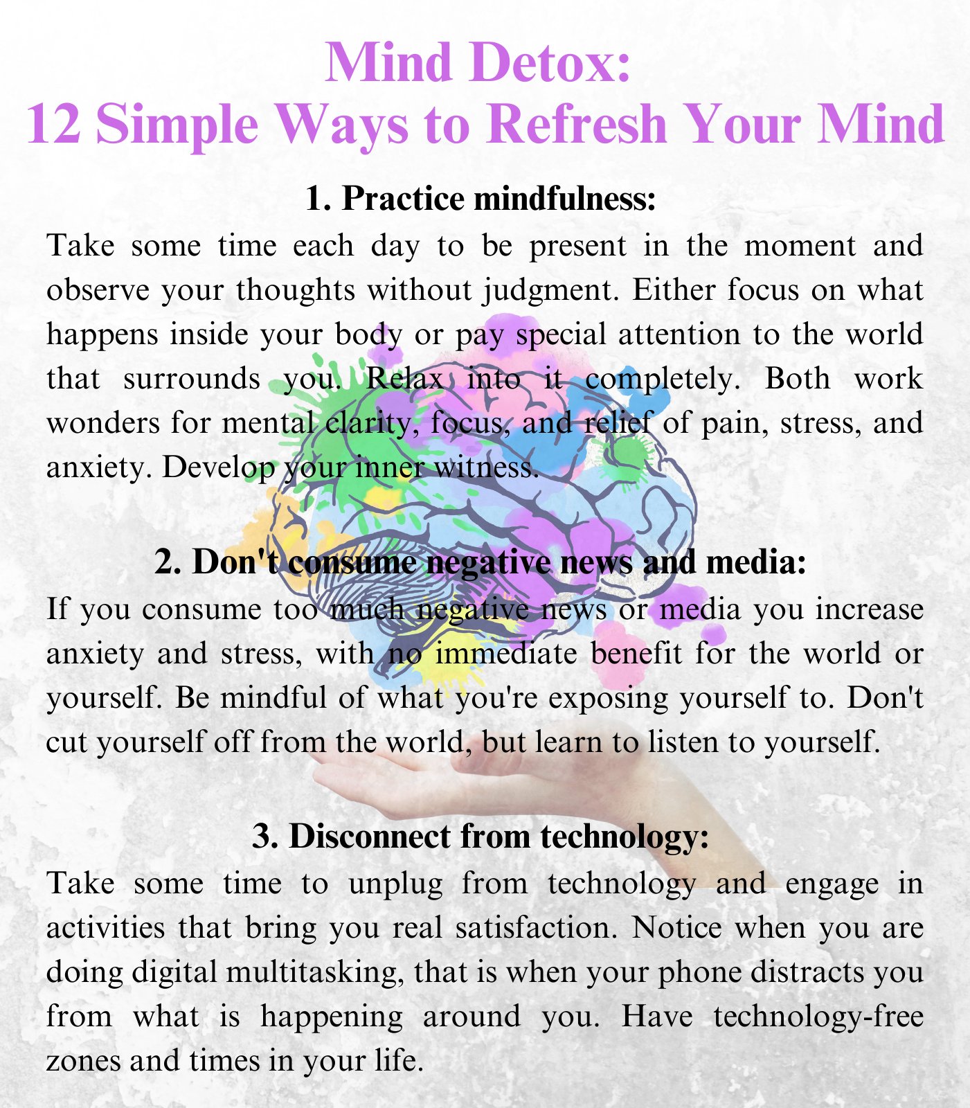 Here Is Purpose on Twitter: "Mind Detox: 12 Simple Ways to Refresh Your Mind https://t.co ...