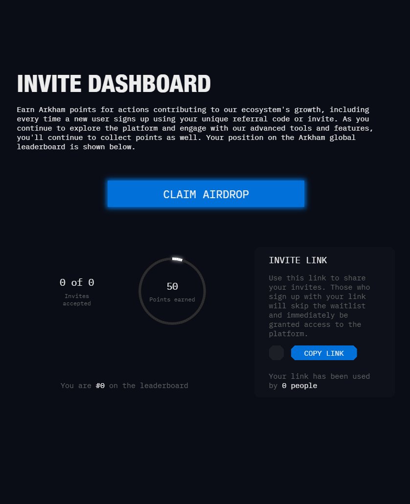CryptoDuck 🔴 on Twitter: "$ARKM เปิดให้เคลมแล้วนะครับ 👉 https://platform.arkhamintelligence.com ...
