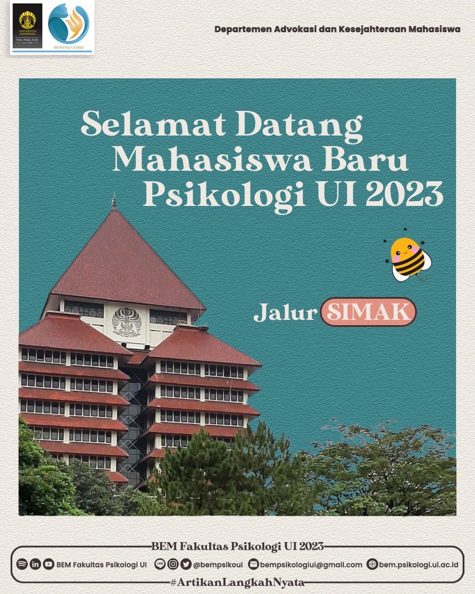 BEM Fakultas Psikologi UI on Twitter: "Halo! Selamat datang di Keluarga Biru Muda 💙 Sebelumnya ...