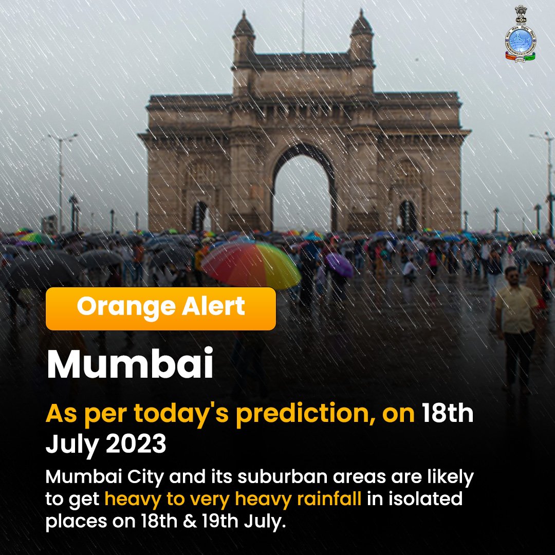 IndSamachar News on Twitter: "Mumbai and suburbs record 100 mm #rainfall🌧️in past 24 hrs. Indian ...
