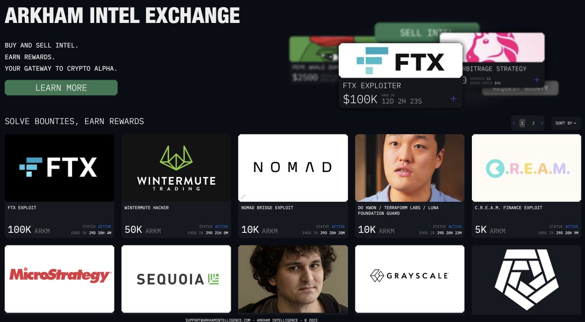 Y林(🌸, 🌿)YouAirdrop.ETH.lens on Twitter: "阿卡姆@ArkhamIntel情报交易所ARKHAM INTEL EXCHANGE已经上线 会有二次空投吗 ...