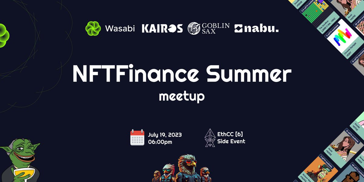 Wasabi 🟢 @ ETH CC on Twitter: "Calling ETH CC Attendees 🟢 Wasabi is proud to be co-hosting the ...