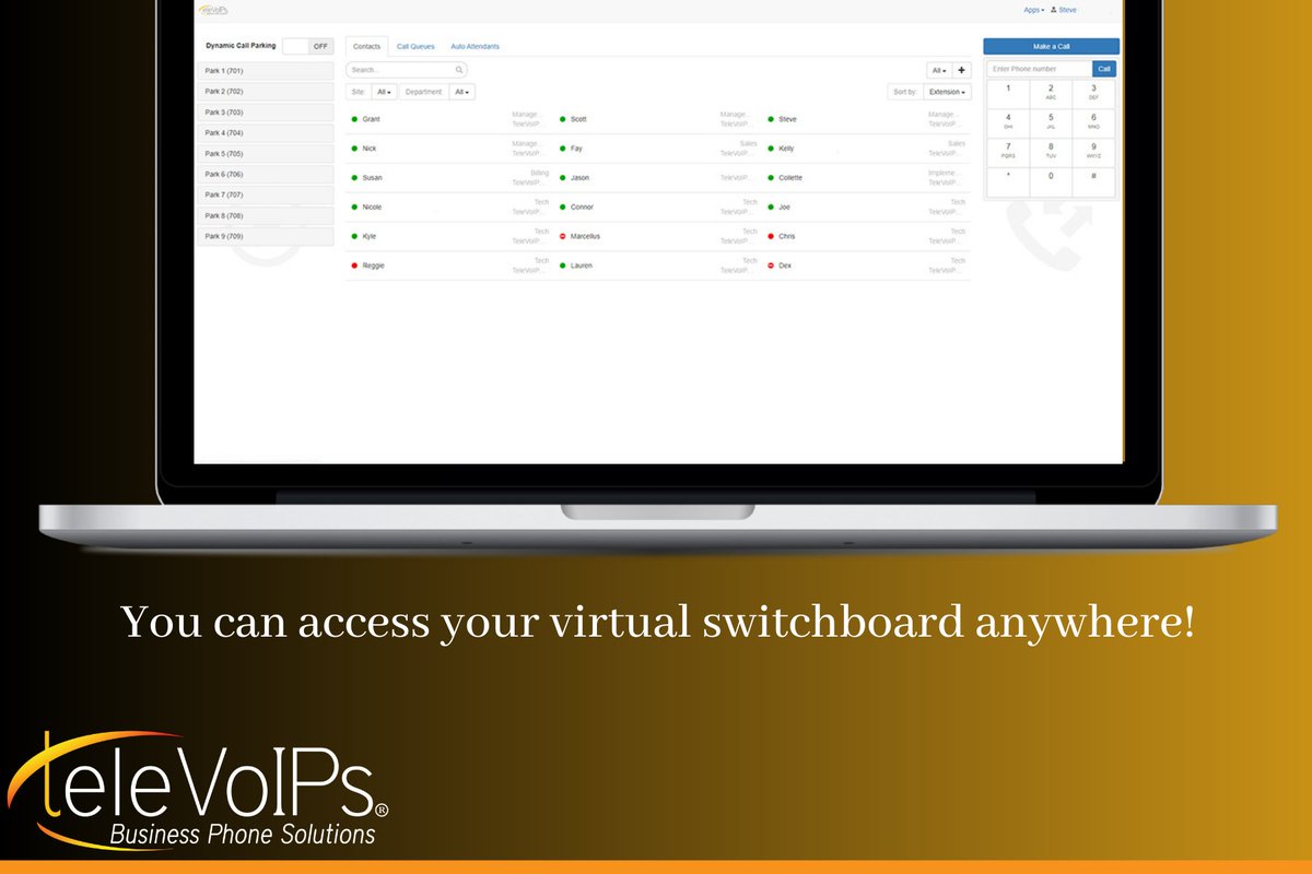 TeleVoIPs on Twitter: "Manage incoming and outgoing calls with our virtual switchboard feature ...