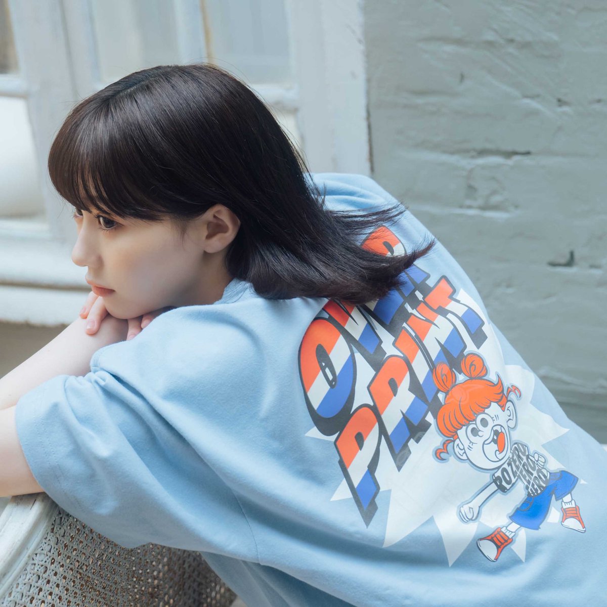 over print ® on Twitter: "now on sale at 'over print'online CAPTAIN Tee model by 田中美久(HKT48 ...