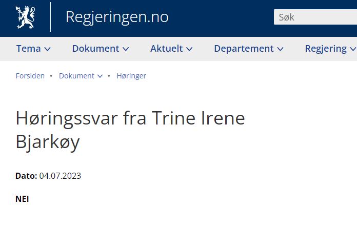 Henning Carr Ekroll on Twitter: "Noen av høringssvarene til regjeringens forslag om mer ...