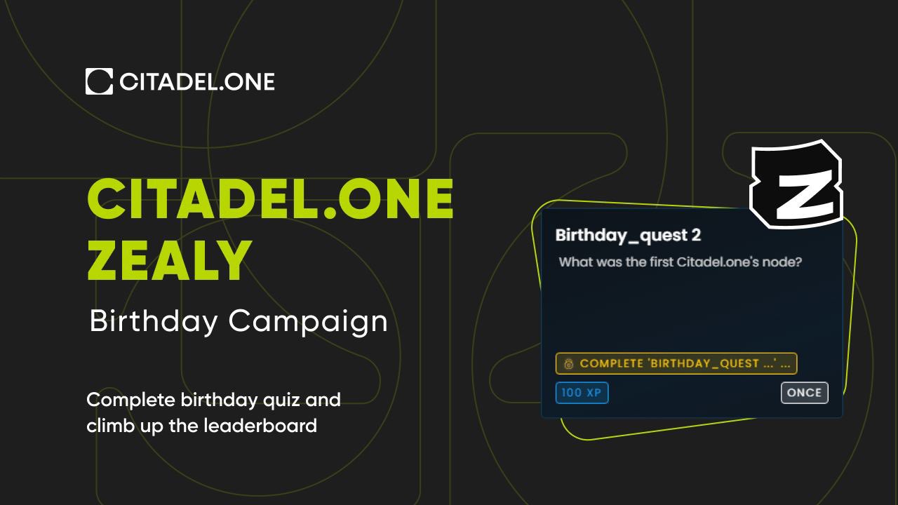 Citadel.one on Twitter: "An extra way to celebrate https://t.co/ZmYlpu9Nkj’s 3rd anniversary and ...