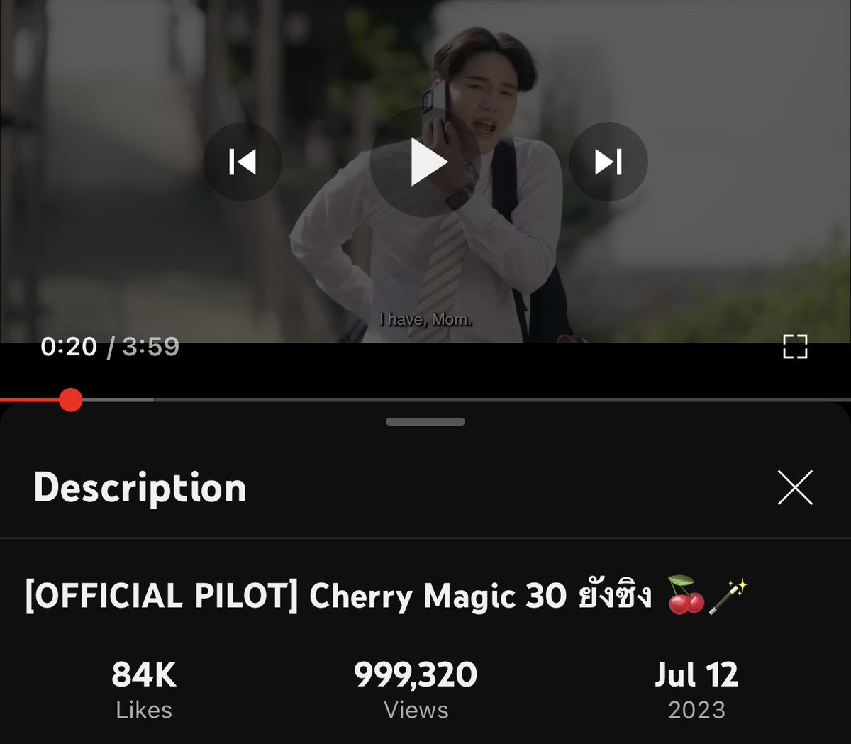 airi 🍯🍒 - #CherryMagicTH Official Pilot OUT NOW on Twitter: "So close to 1M ! If you haven’t ...