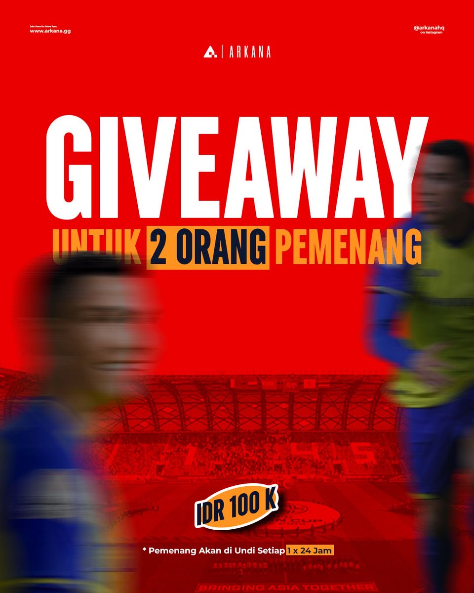 Extra Time Indonesia on Twitter: "GIVEAWAY IDR 100K/HARI: @ArkanaHQ X Extratime Pusing mikirin ...