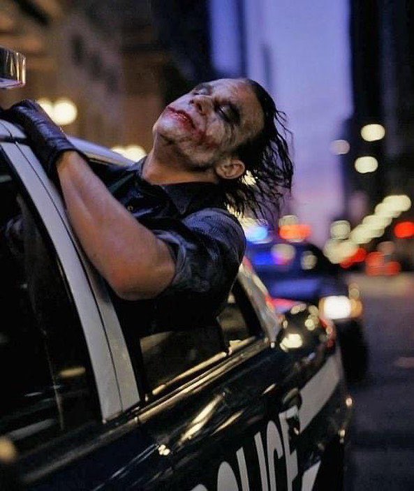 Heath Ledger Joker Cop Car