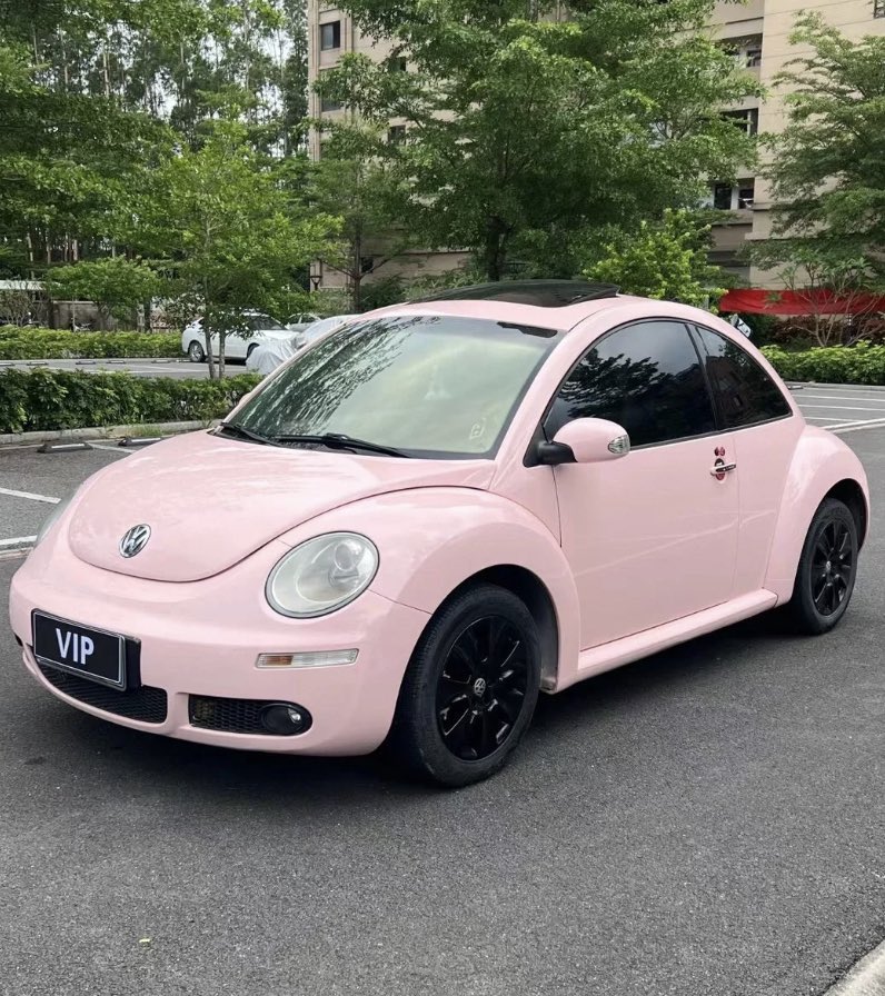 Light Pink Volkswagen Beetle