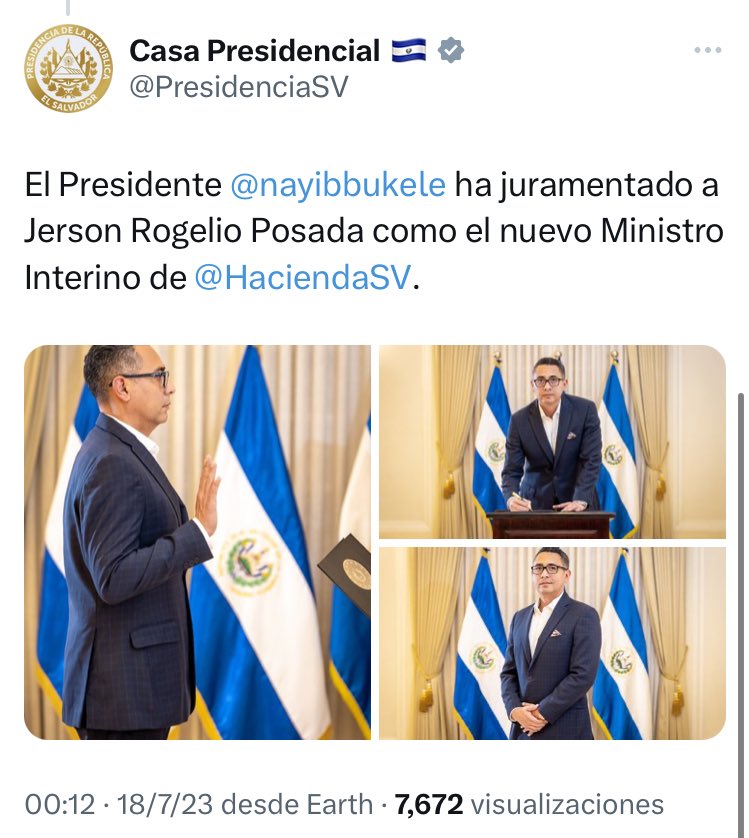 Revista GatoEncerrado on Twitter: "🔴El viceministro de Hacienda, Jerson Posada, fue ascendido ...