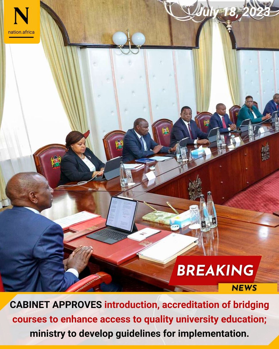 Nation Africa On Twitter CABINET APPROVES Introduction Accreditation nation-africa-on-twitter-cabinet-approves-introduction-accreditation