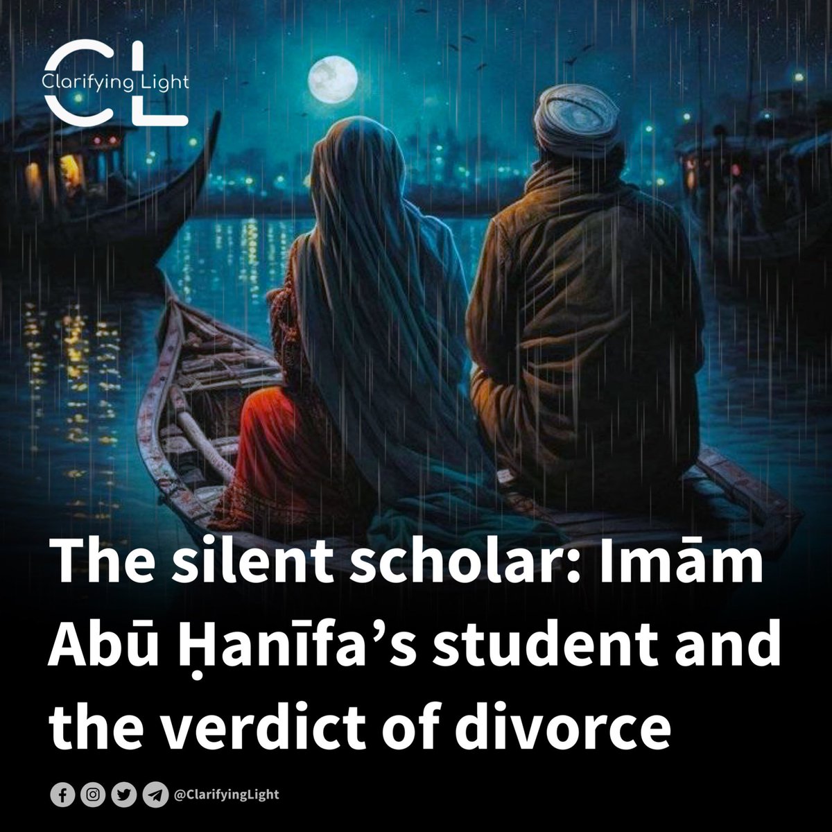 One moonlit night, a man was sitting with his wife, whom he loved very ...