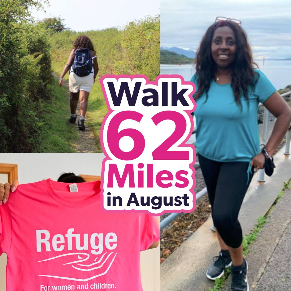 Refuge on Twitter: "Can you walk 62 miles in August for Refuge? Changing a life starts with one ...