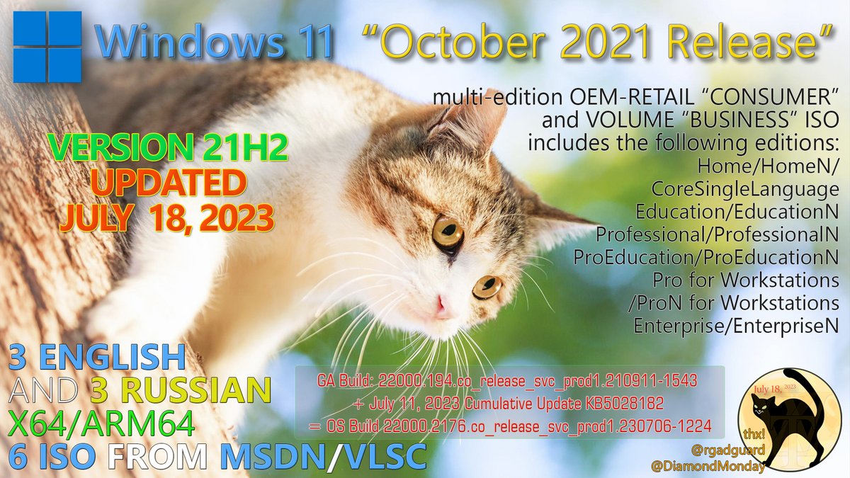 🔮WZor👁️ on Twitter: "😻📢Windows 11 Version #21H2 (#UpdatedJuly2023)👉https://twitter.com/WZorNET ...