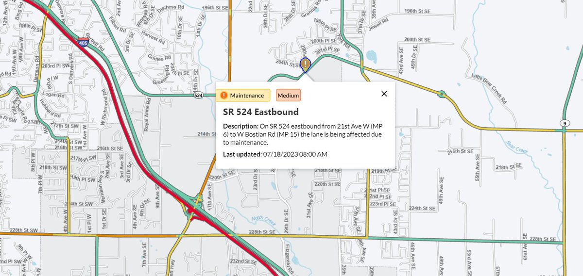 WSDOT Traffic on Twitter: "Maintenance crews are out today! 👷‍♂️We also have work happening on ...