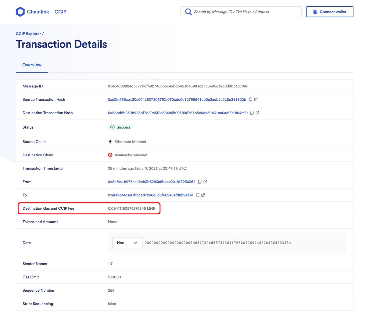 Block Farms on Twitter: "Looking at the #chainlink #CCIP explorer, #LINK just became the base ...