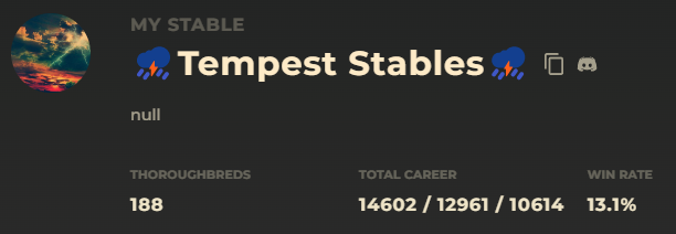 MyBlood (Tempest Stables & Great Tempest Racing) on Twitter: "About me: Full time zedder for 2 ...