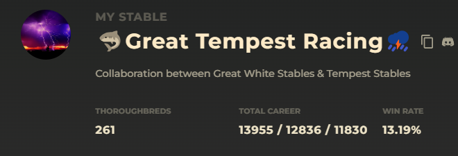 MyBlood (Tempest Stables & Great Tempest Racing) on Twitter: "About me: Full time zedder for 2 ...