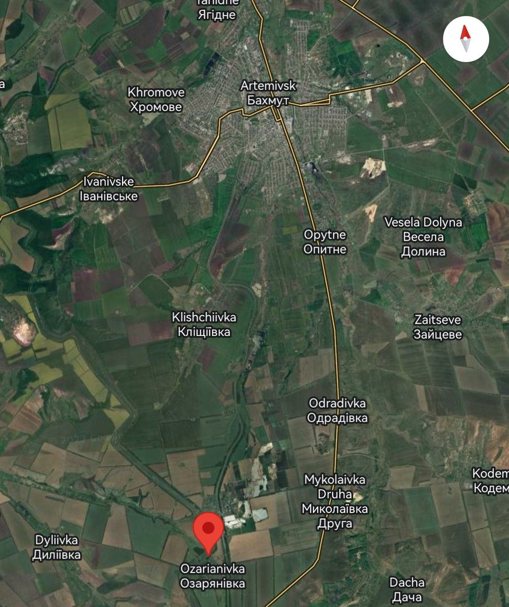 Martin Tuitero on Twitter: "7/1. Geoloc en 48,456717, 37,951820, Ozarianivka, S Bakhmut ...
