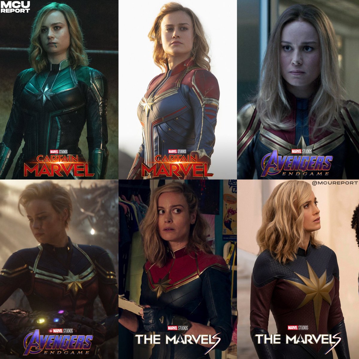 MCU Report on Twitter: "Captain Marvel will don a new suit in #TheMarvels! Here are all the ...