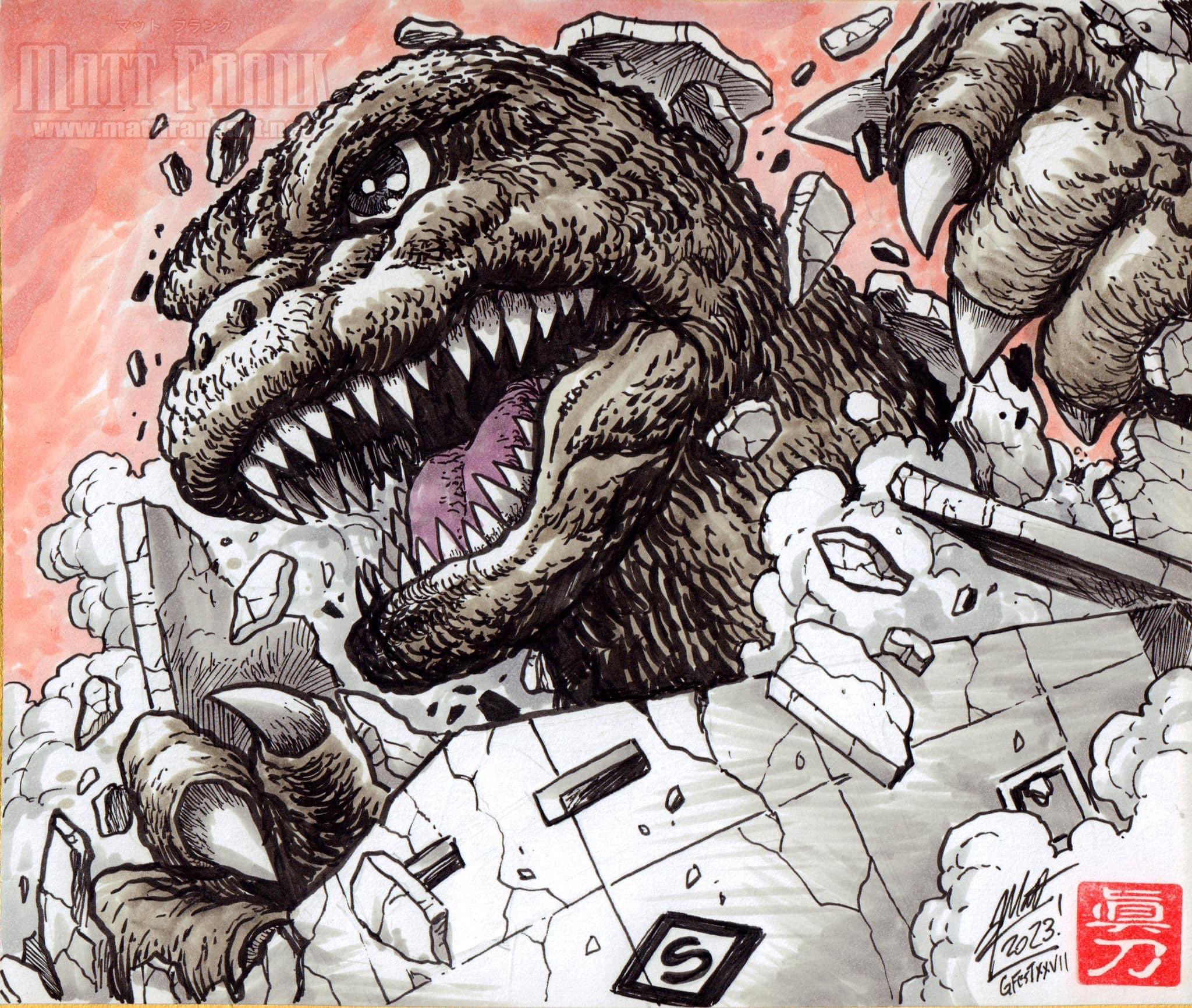 Godzilla 1974 Drawings