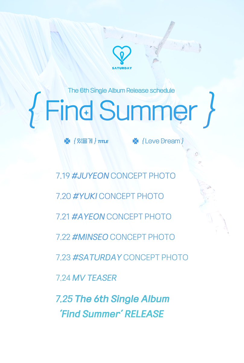 AS BLACKPINK on Twitter: "SATURDAY has Released photo for their Comeback with 6th Single Album ...