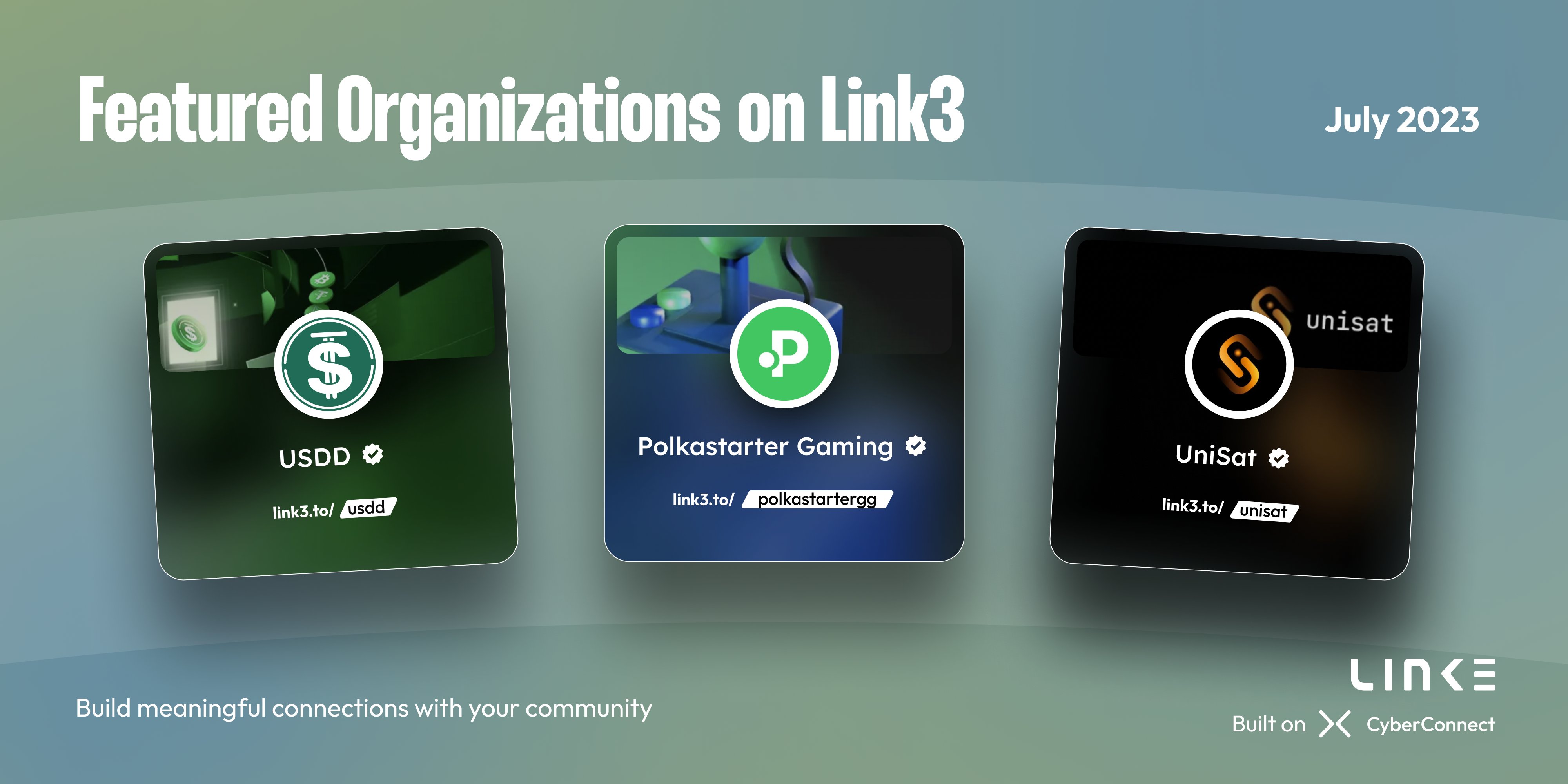 Link3 on Twitter: "Another week, another welcome to our new frens ️‍🔥 Check out @usddio ...