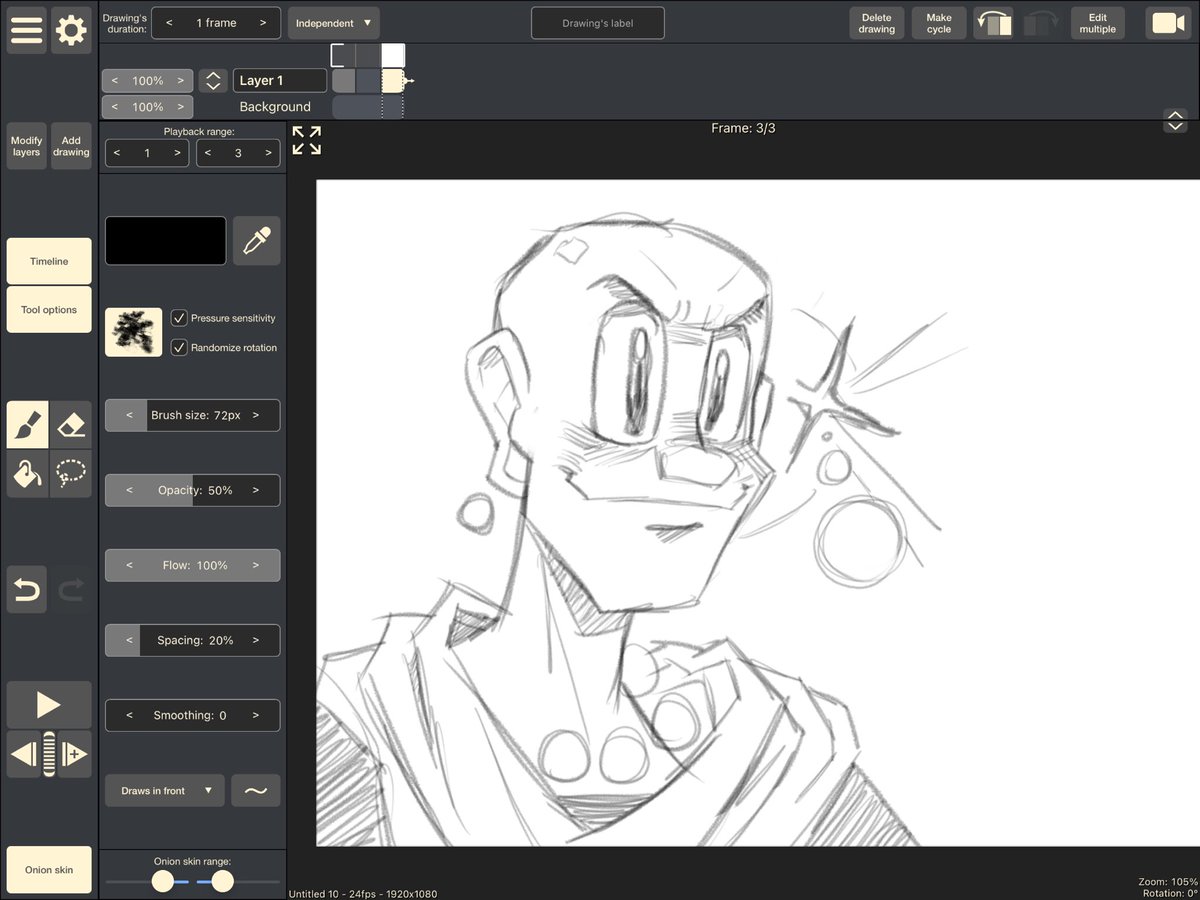 「rly liked this random monk sketch i did last year when i was」MOJO🇵🇸の漫画