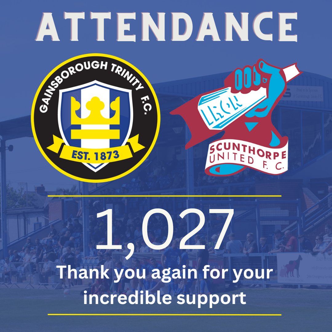 Gainsborough Trinity on Twitter: "ATTENDANCE Another superb turn out. Thank you for your support ...