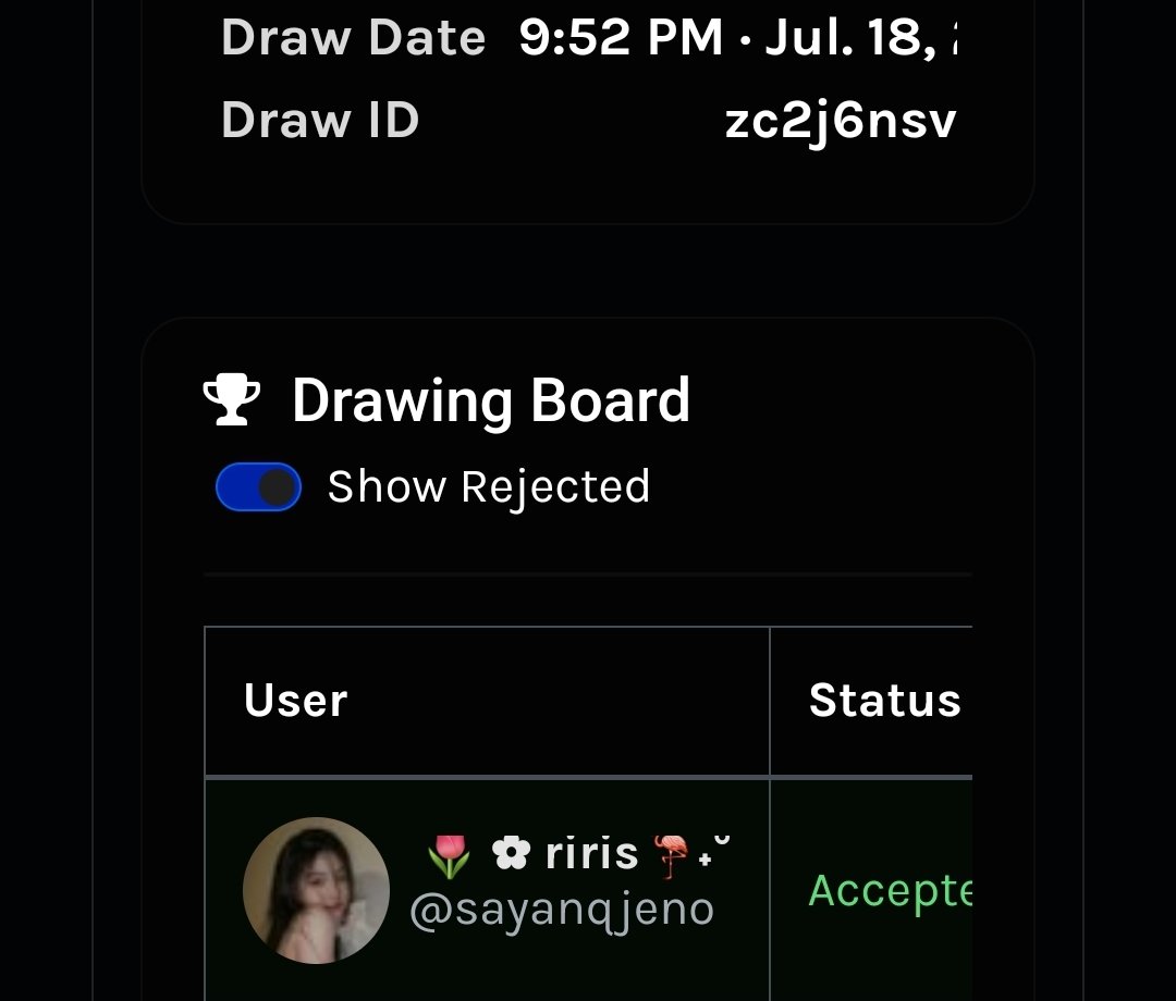 Scott Crypto Warrior #💙💙💙 on Twitter: "Winner - 🌷 riris🦩˖° @sayanqjeno @futt1212 will contact ...