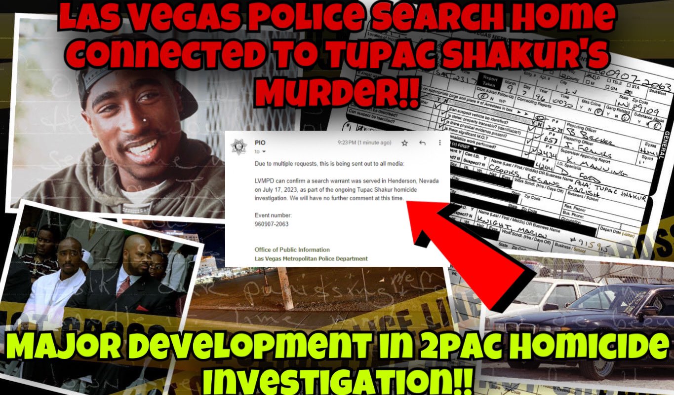 Cinema Shogun on Twitter: "BREAKING! Las Vegas Police SEARCH Home In Connection To The Tupac ...