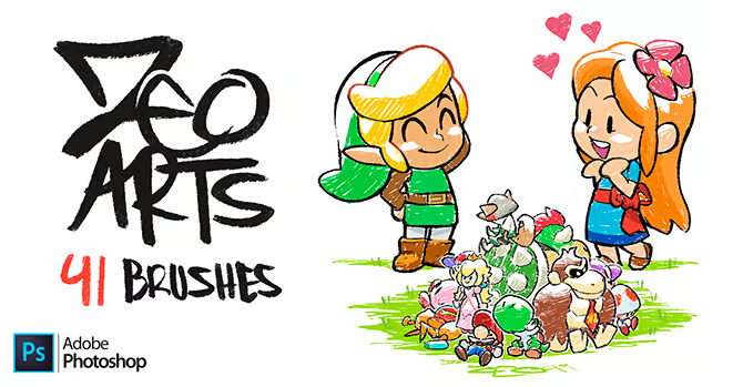 ZEOARTS on Twitter: "@Baddest__Prince https://t.co/eFe0maVAJe My brushes (41) are available here ...