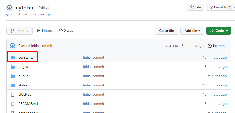 Moei on Twitter: " ️حالا باید کانترکت توکنی که دیپلوی کردید رو تو ریپوزیتوری گیتهاب جاگذاری کنید ...