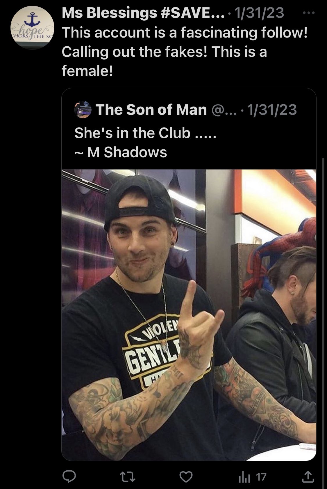 M Shadows And His Son