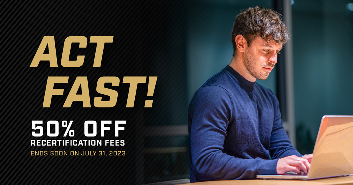 NSCA on Twitter: "It's now the final month of 50% off fees—act fast and finish your ...