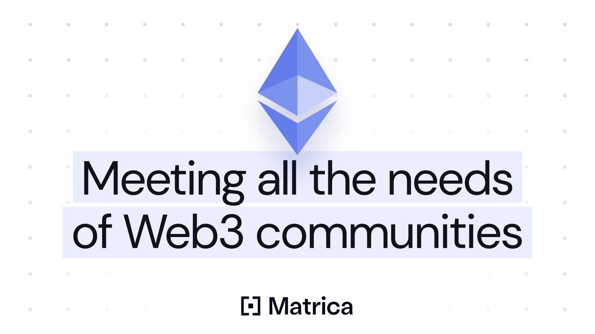 Matrica Labs 🔳 on Twitter: "How do you build a strong & connected community in Web3? Start with ...