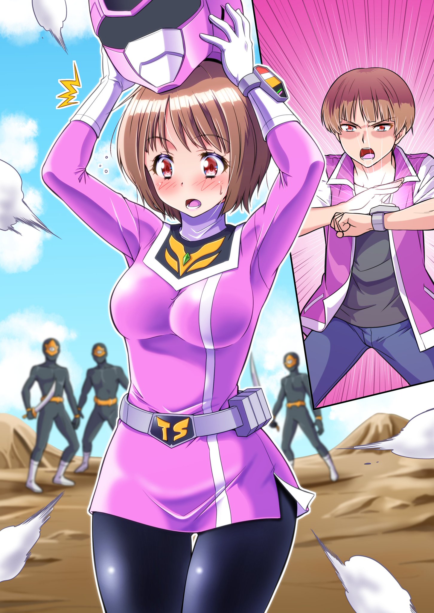 あむぁい on Twitter: "変身したらまさかの女体化（TSFレビュー企画 投稿景品169） https://t.co/kc4AYb780c 黒雪雨さんのリクエストでカネコナオヤ ...