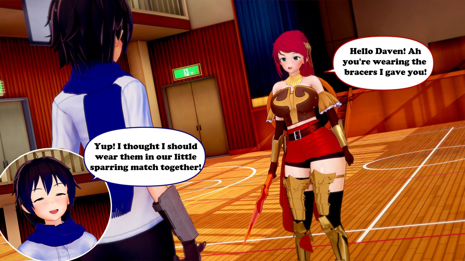 ExtremeSoda (Requests Close) on Twitter: "Sparring with Pyrrha! 1/2 Daven and Pyrrha is gonna ...