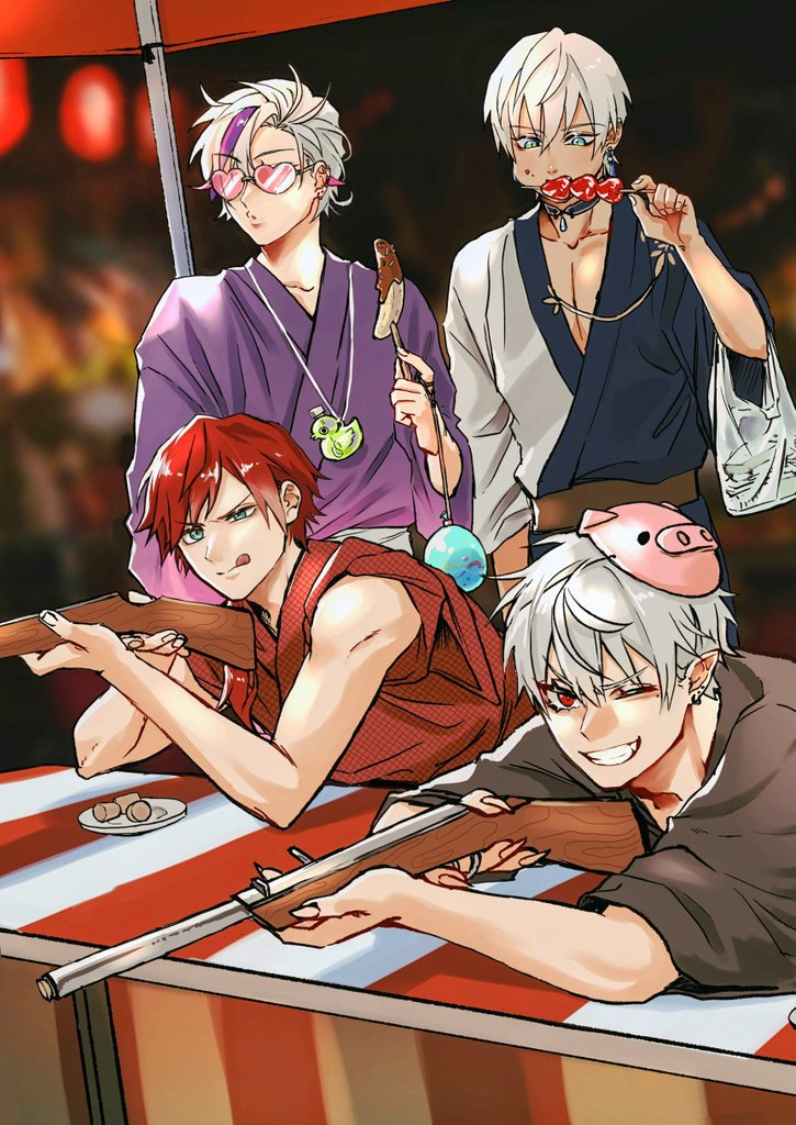 葛葉(にじさんじゲーマーズ) 「せめよん描きたくなっただけ #せめよん #KuzuArt #絵ブラヒム #イロ」|粗削り。のイラスト