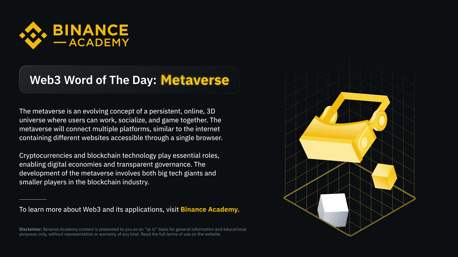 Binance Academy on Twitter: "Web3 Word of the Day is “Metaverse”🔸 Learn more about the metaverse ...