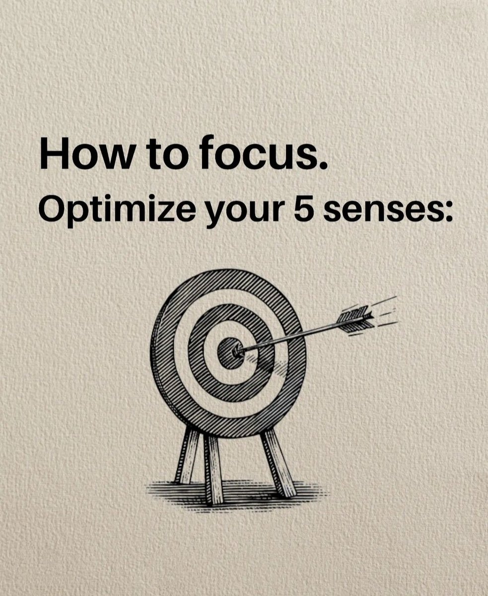 How To Focus. Optimize Your 5 Senses... - Thread from Seek Wiser ...