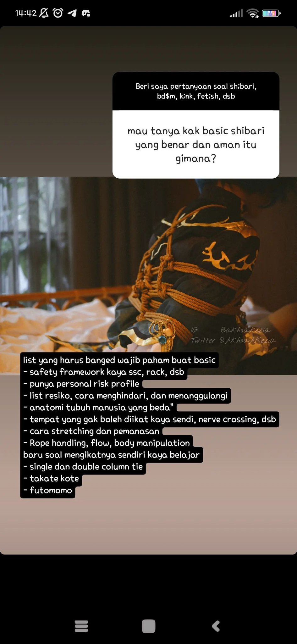 Akhsa on Twitter: "karena ig ku baru dan highlight nya ilang semua, saya bikin QnA lagi di sana ...